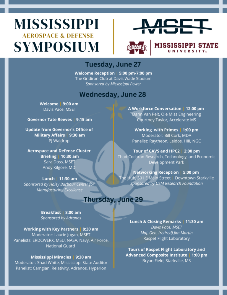 Aerospace & Defense Symposium 2023 | MSET - Mississippi Enterprise for ...