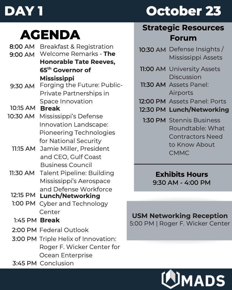 Mississippi Aerospace and Defense Symposium 2025 | MSET - Mississippi ...